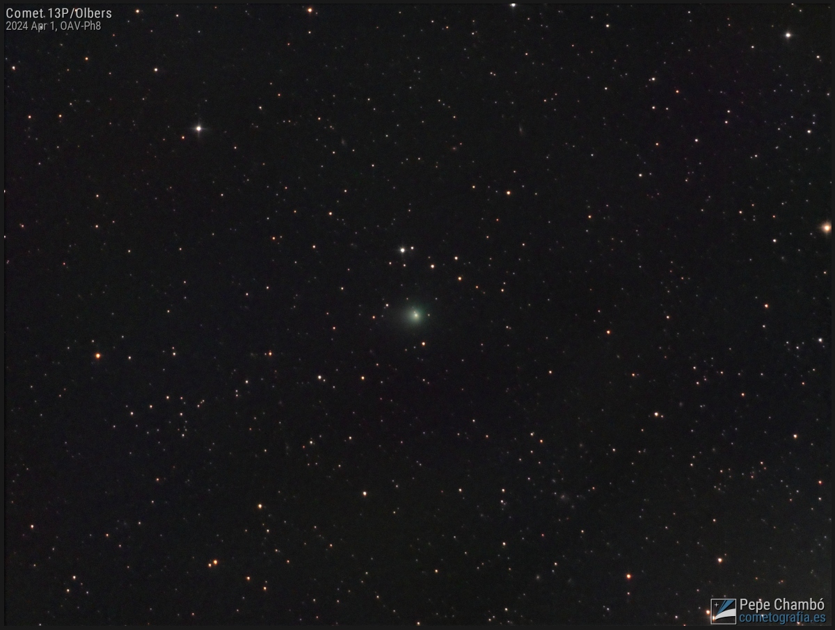 Comet 13P/Olbers @ 2024,Apr.1 - Sky & Telescope