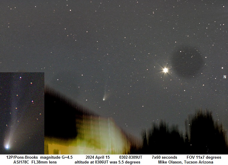 Comet 12P/Pons-Brooks 2024 April 15 - Sky & Telescope