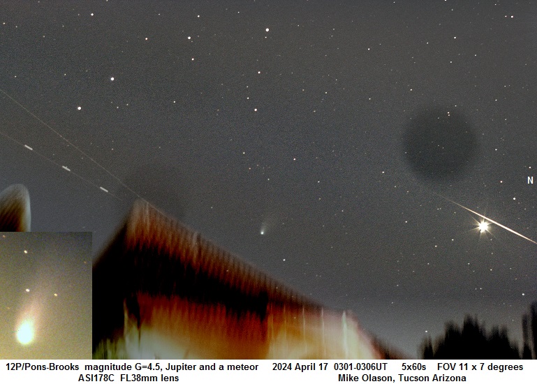 Comet 12P/Pons-Brooks 2024 April 17 - Sky & Telescope - Sky & Telescope