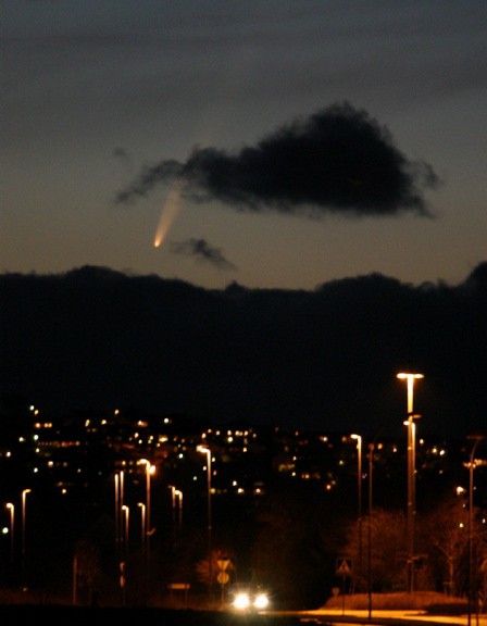 Comet over Stavanger, Norway | Svein Torske - Sky & Telescope