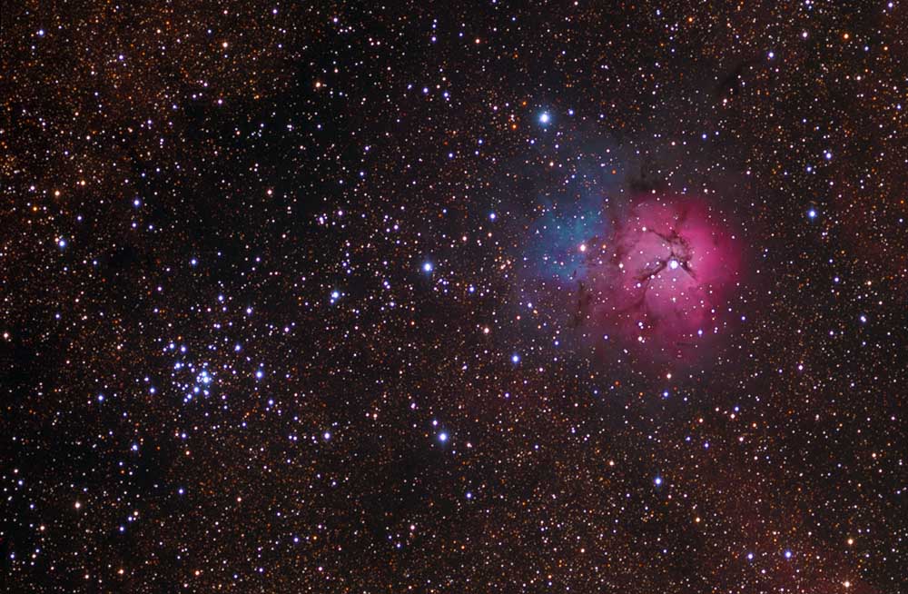 M21 and M20 - Sky & Telescope