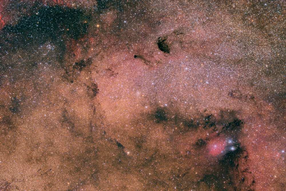 M24 Sagittarius star cloud and surroundings - Sky & Telescope