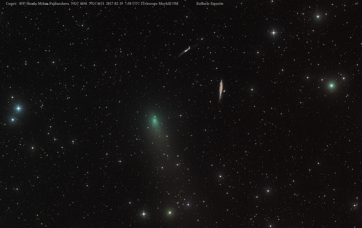 Comet 45P Honda-Mrkos-Pajdusakova NGC 4656 NGC4631 - Sky & Telescope ...