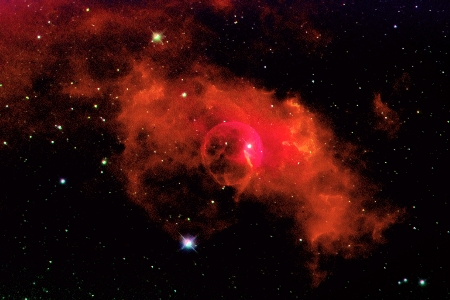 The Bubble Nebula in Narrowband - Sky & Telescope