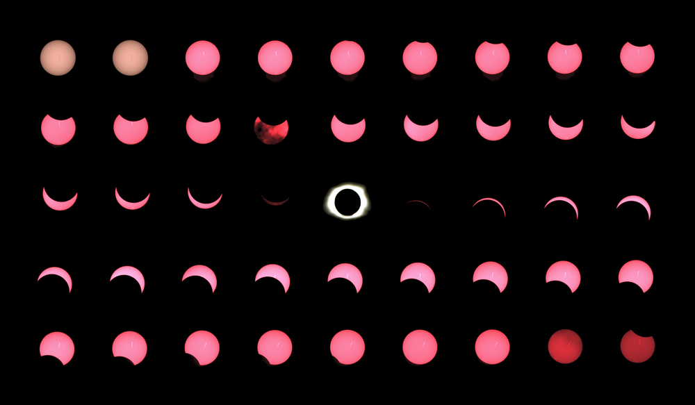 Solar Eclipse phases in h-alpha as seen at Coneross Park, SC - Sky ...