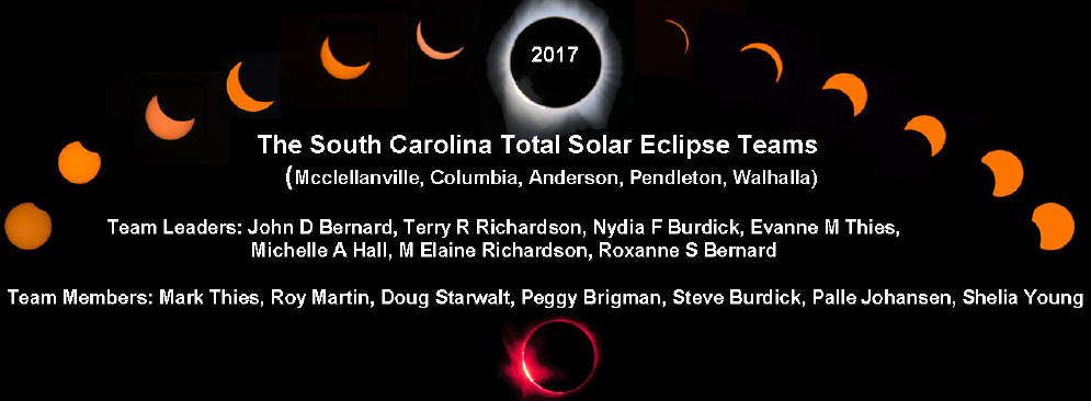 2017 Panorama Collage Eclipse taken by The South Carolina Total Solar ...