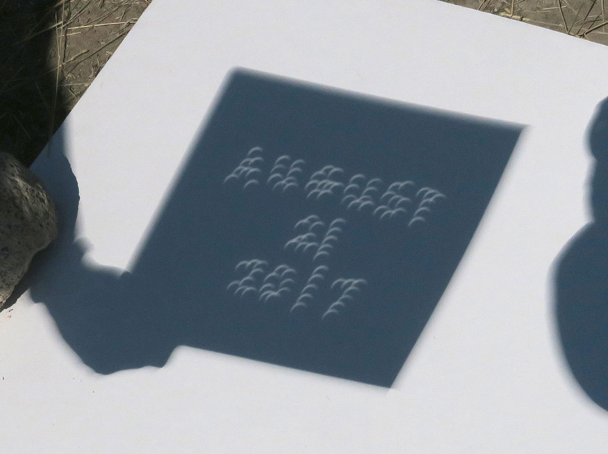 Total solar eclipse data recorded through pinholes. - Sky & Telescope ...