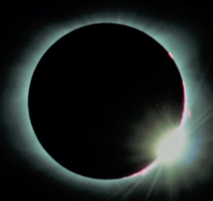 Total Solar Eclipse Diamond Ring and Prominence - Sky & Telescope