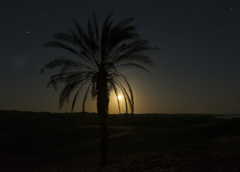 Moon Rise at a Beach - Sky & Telescope