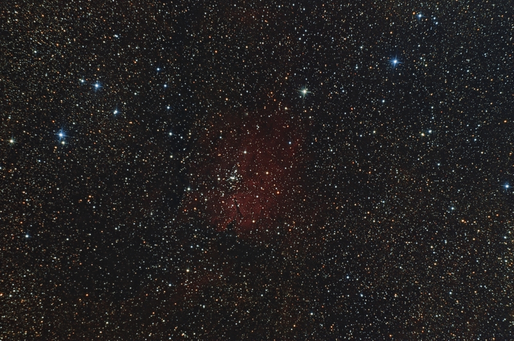 Open Cluster with nebulosity NGC6823 - Sky & Telescope