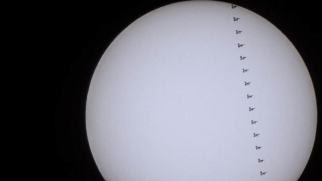 ISS Transit of the Sun - Sky & Telescope