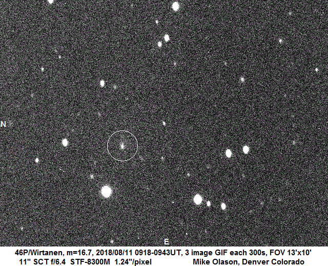 Comet 46P/Wirtanen Gif - Sky & Telescope