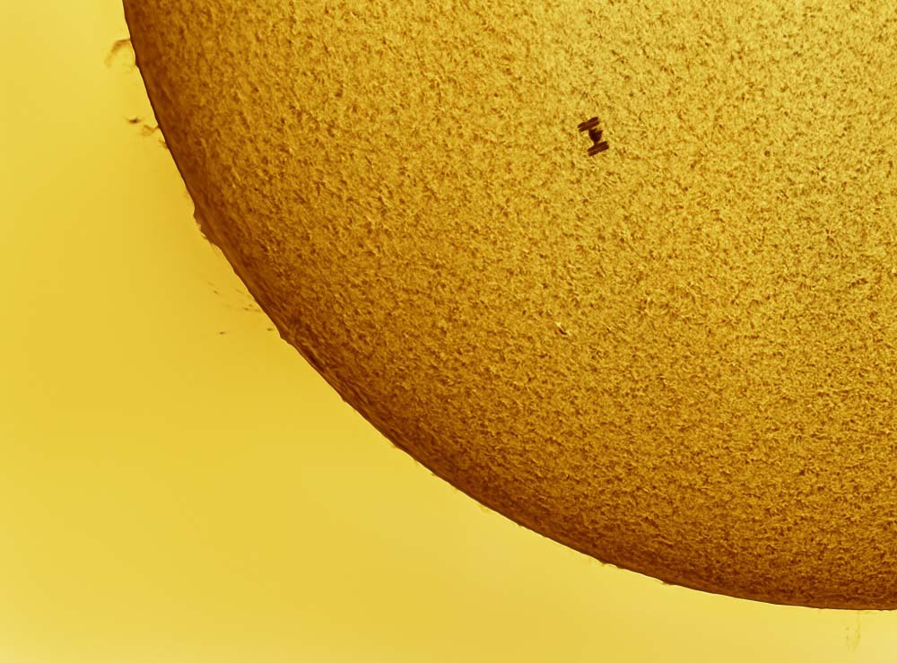 the ISS Transits the Sun - Sky & Telescope