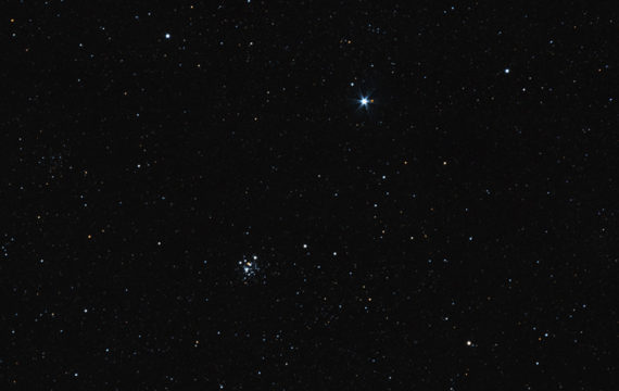 Star and Cluster in Crux - Sky & Telescope