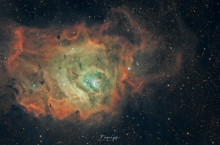 The Lagoon Nebula with Ha - Sky & Telescope