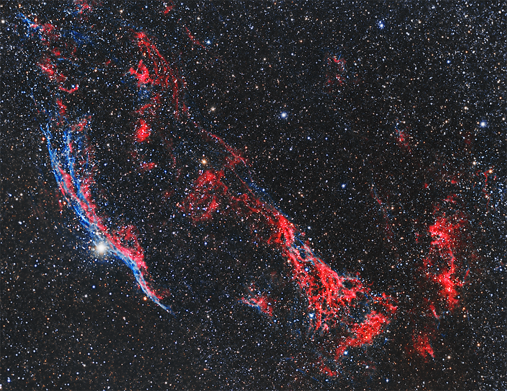 Veil Nebula or Witch's Broom Nebula (NGC 6960). - Sky & Telescope