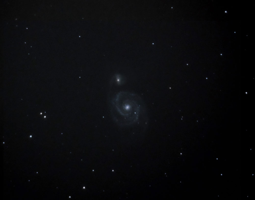 Whirlpool Galaxy, M51, NGC 5194, NGC 5195 - Sky & Telescope