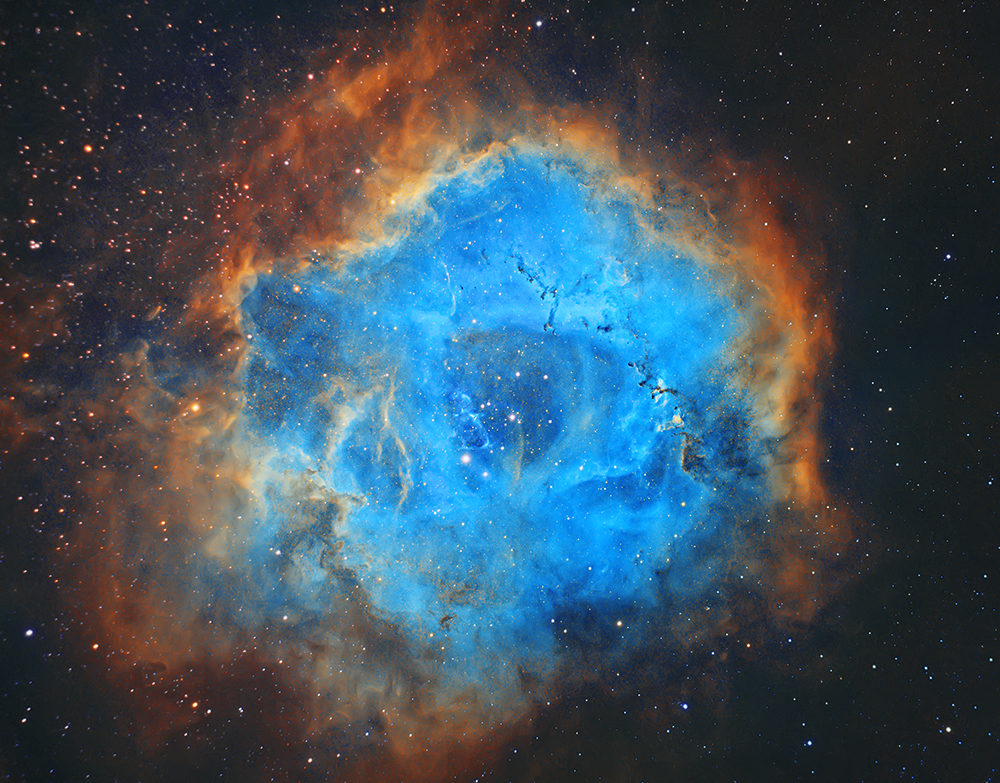 The rose of space: I present the rosette nebula in Hubble Palette - Sky ...