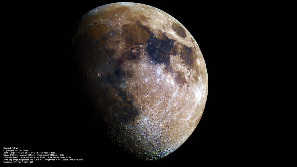 The Moon in Color Over Ohio - Sky & Telescope
