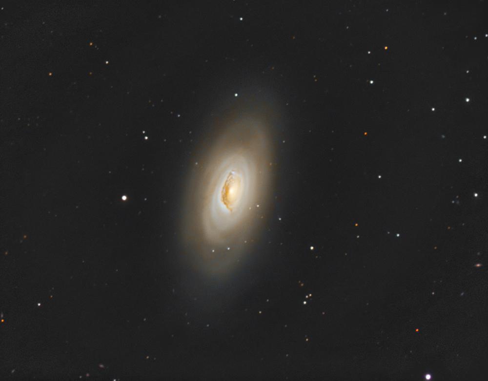 A LRGB/color image of the Galaxy named M64 - Sky & Telescope