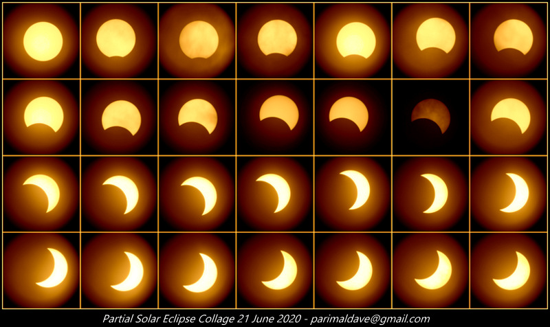 Collage of Partial Solar Eclipse 21 June 2020 - Sky & Telescope - Sky ...