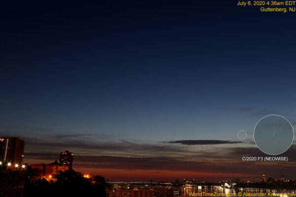 Comet NEOWISE over New York city - Sky & Telescope
