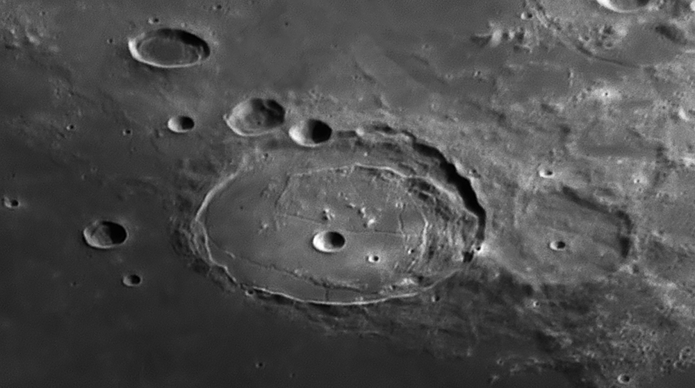 The complex Posidonius crater - Sky & Telescope