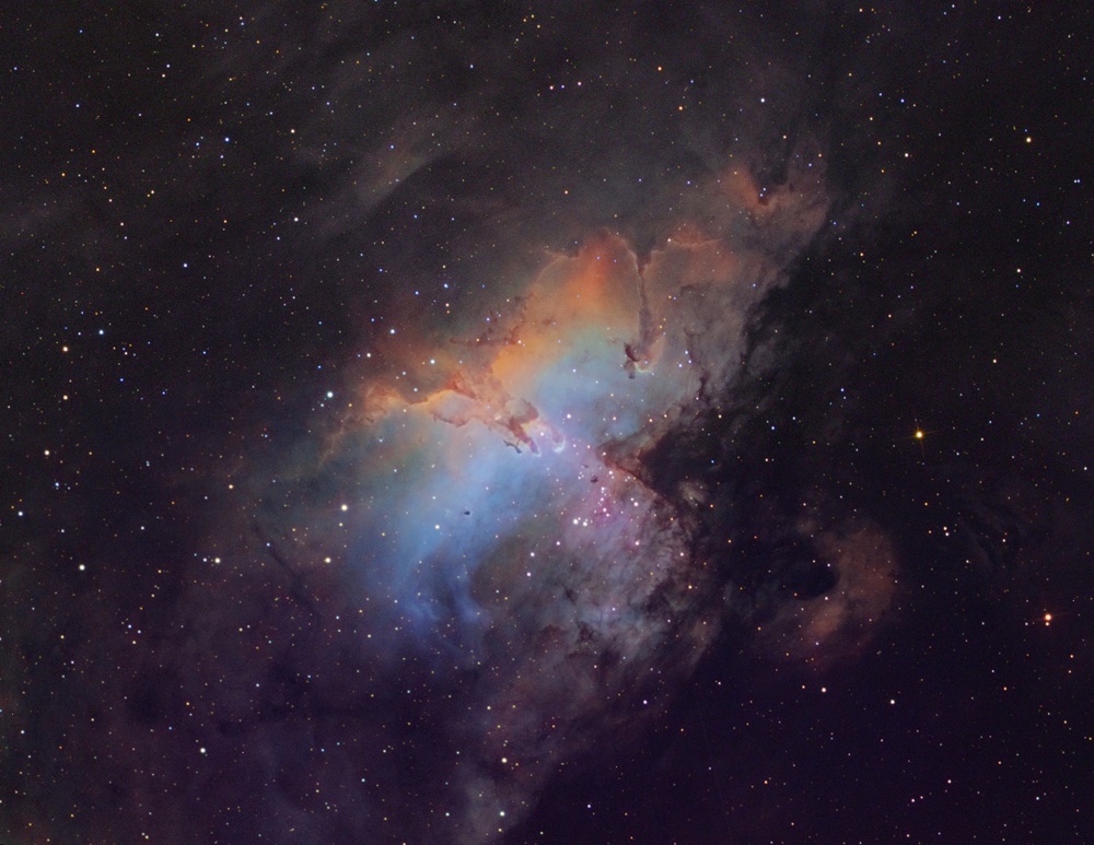M16 4-section mosac - Sky & Telescope