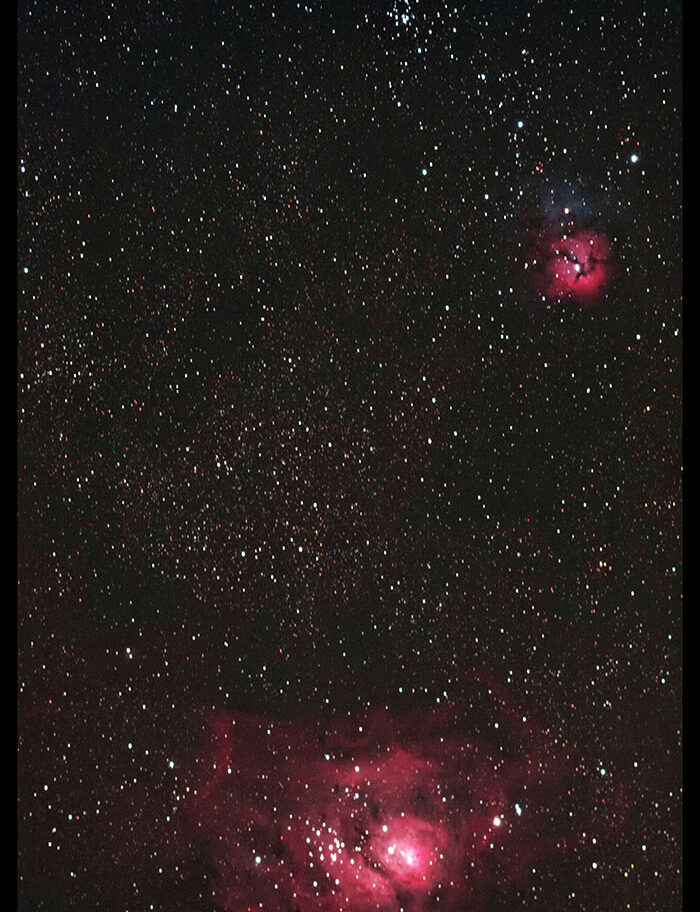 M8 and M20 Nebulae - Sky & Telescope
