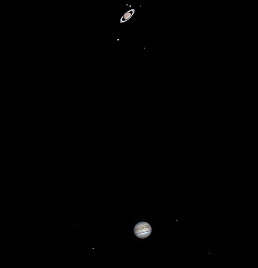 December 21, 2020 Jupiter - Saturn Conjunction as seen from Mazatlan ...