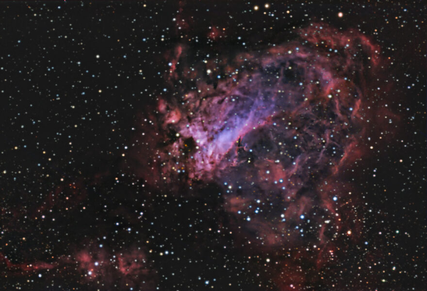 Messier 17 in Sagittarius - Sky & Telescope