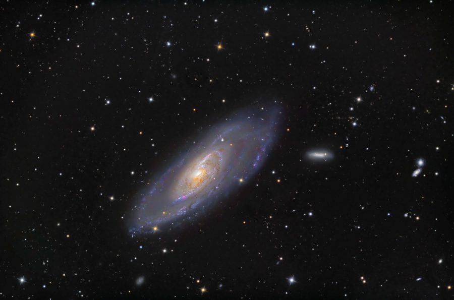 Messier 106 - Beautiful mix of blue and gold - Sky & Telescope