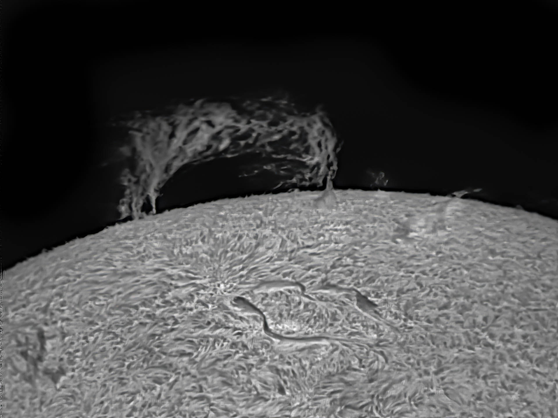 Solar prominence - Sky & Telescope