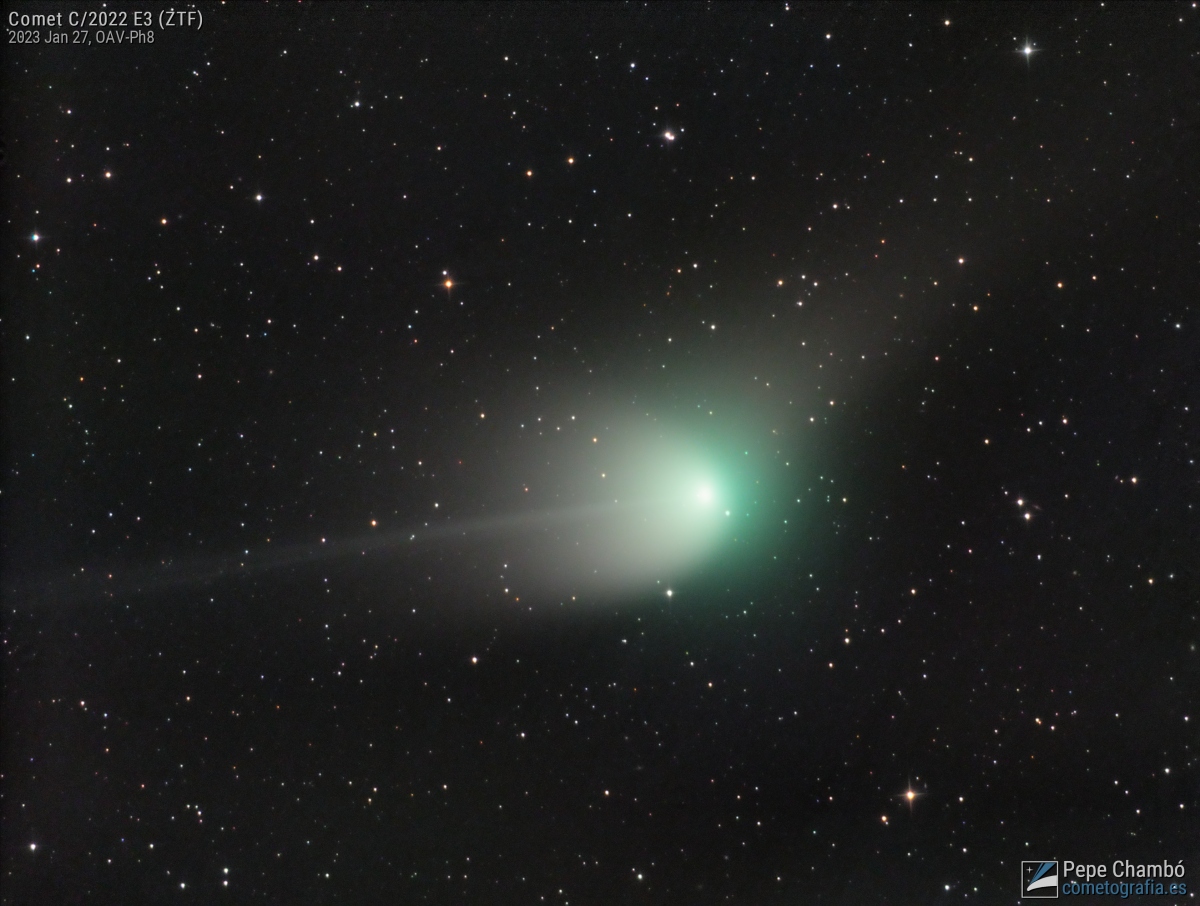 Comet C/2022 E3 (ZTF) 2023,Jan.27 - Sky & Telescope - Sky & Telescope