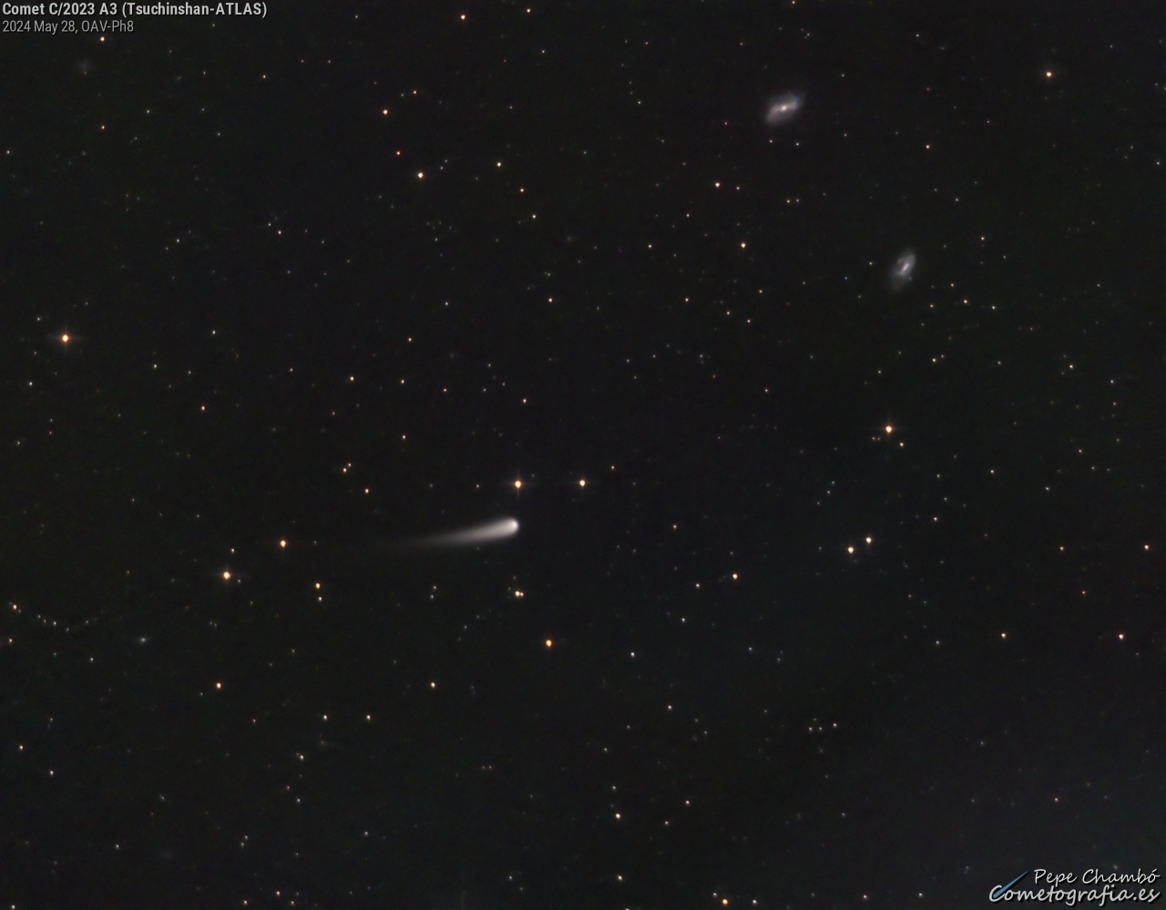 Comet C/2023 A3 (Tsuchinshan-ATLAS) and galaxies - Sky & Telescope