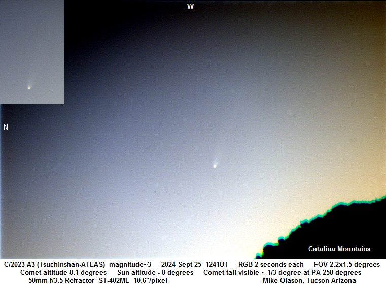 Comet C/2023 A3 (Tsuchinshan-ATLAS) in morning twilight - Sky & Telescope - Sky & Telescope
