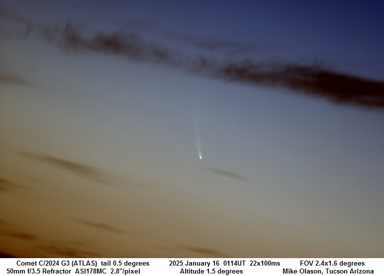 Comet C/2024 G3 (ATLAS) in blue skies - Sky & Telescope