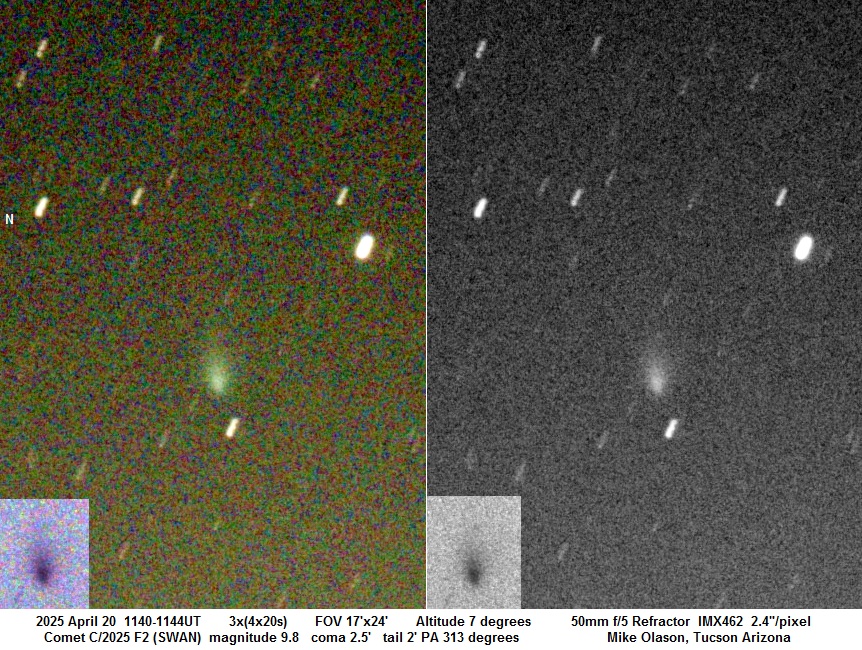 Comet C/2025 F2 (SWAN) disintegrated? - Sky & Telescope