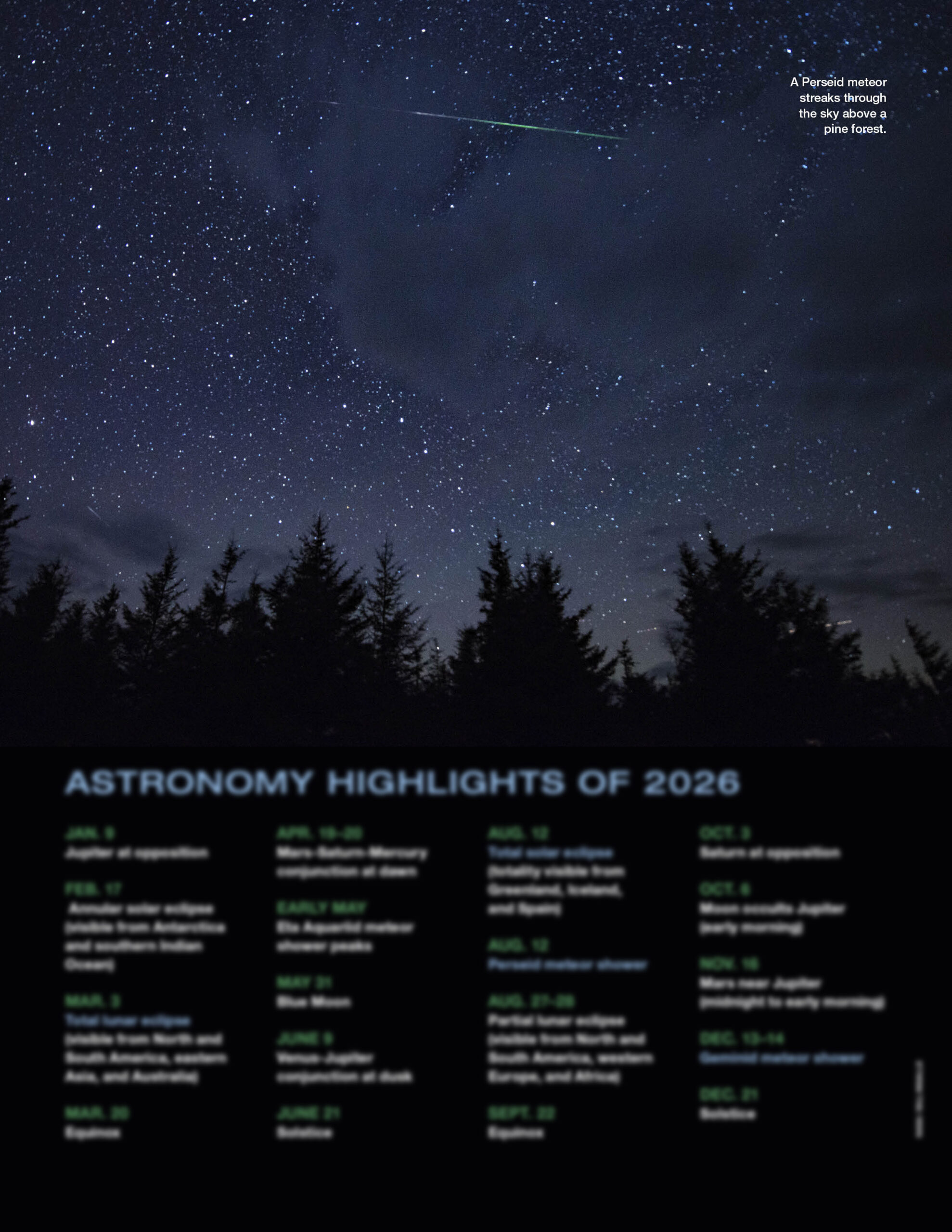 2026 Astronomy Highlights (Downloadable Calendar) - Sky & Telescope