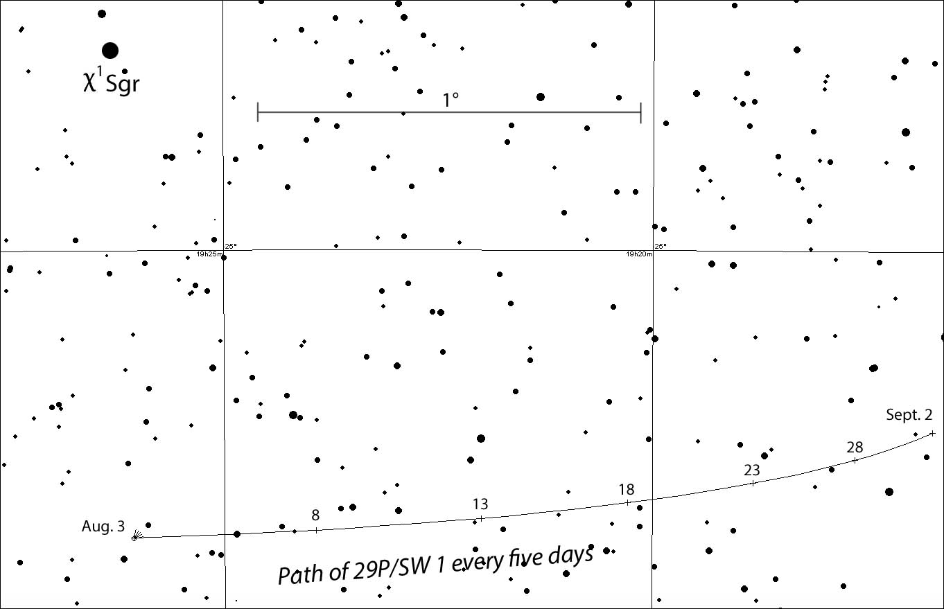 Comet 29P/Schwassmann-Wachmann Blows Its Top . . . Again! | Sky & Telescope