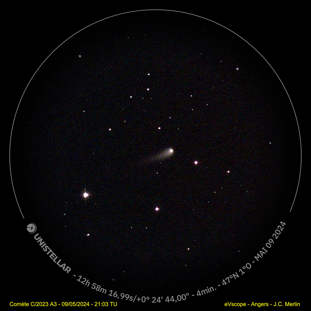 Comet C/2023 A3 (Tsuchinshan-ATLAS) with a Unistellar eVscope - Sky ...