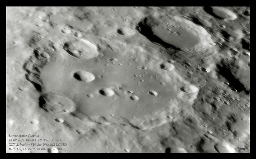 Lunar crater Clavius | Yuri Girin - Sky & Telescope