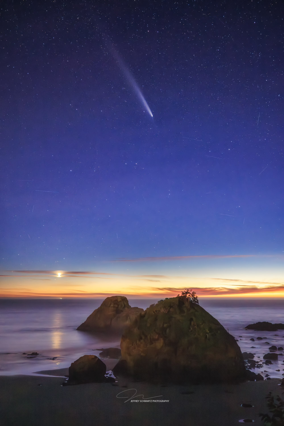 Comet A3 Over Camel Rock - Sky & Telescope