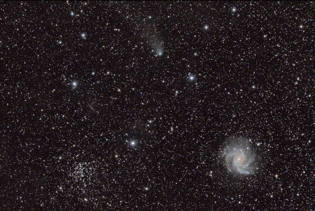 Comet Fireworks with Ghost Bush Cluster - Sky & Telescope - Sky & Telescope
