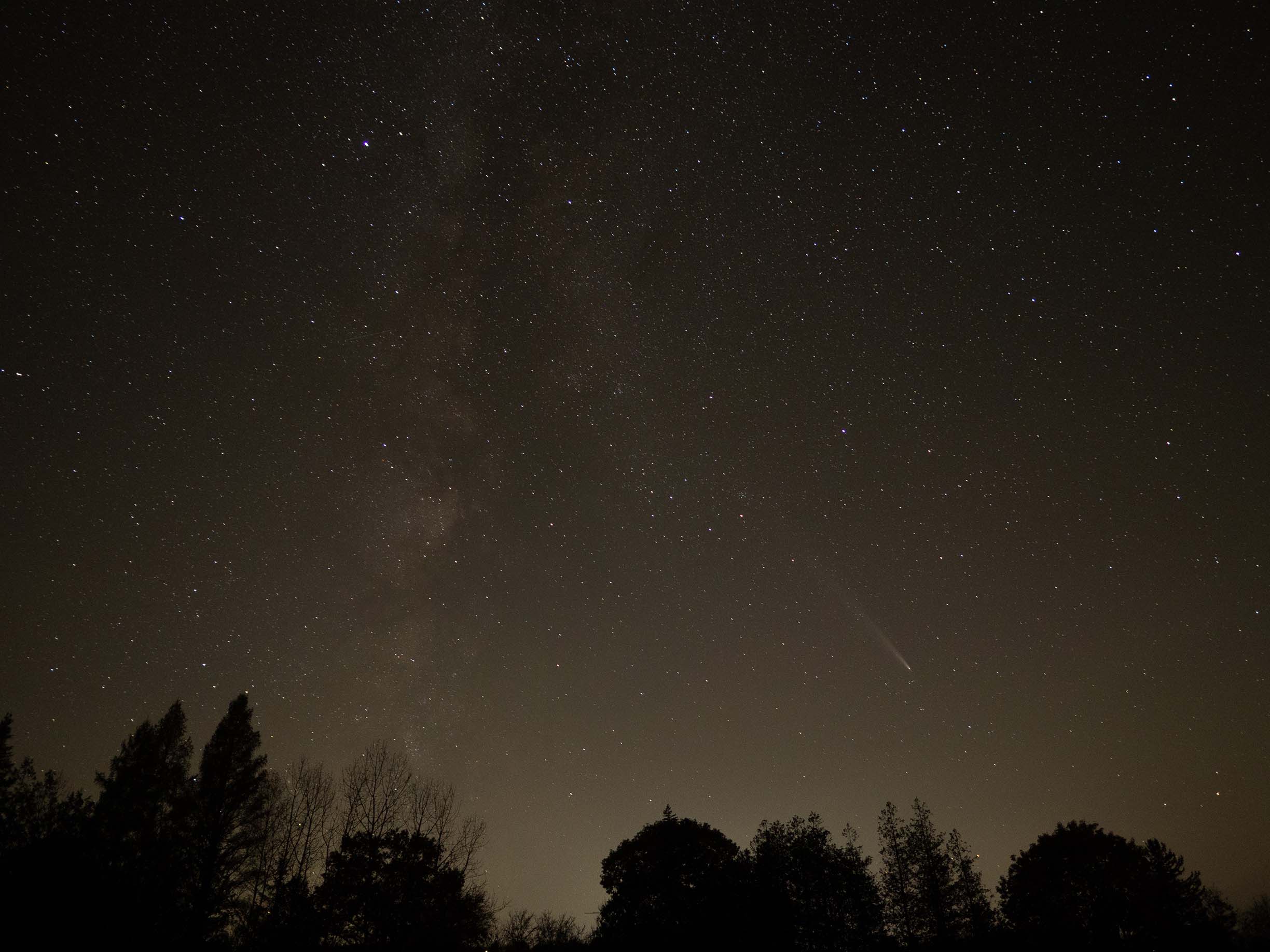 Comet and Milky Way - Sky & Telescope