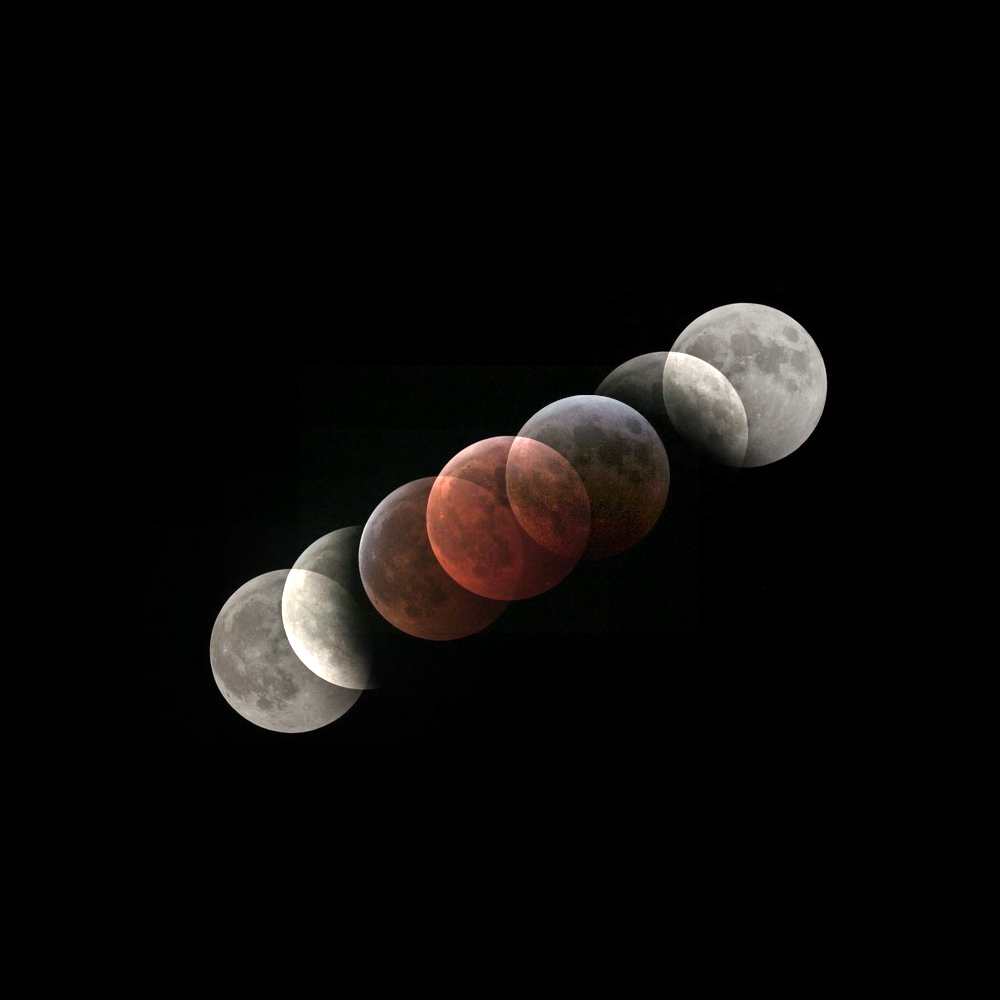 Total Lunar Eclipse Composite - Sky & Telescope