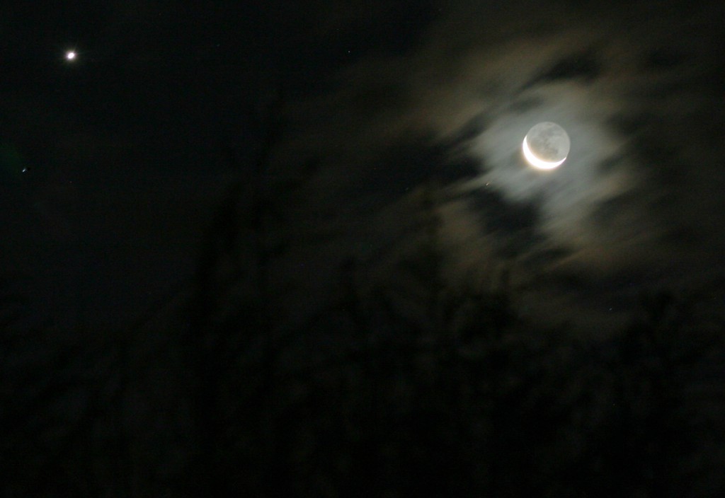 Venus and Crescent Moon | Annette DeGiovine Oliveira - Sky & Telescope