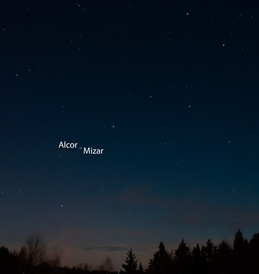 Meet Mizar and Alcor: The Horse and Rider - Sky & Telescope