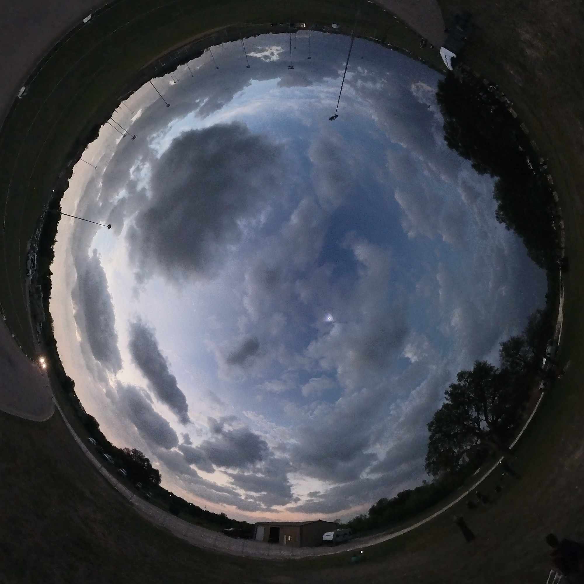 All-sky view of Moon’s shadow beginning - Sky & Telescope - Sky & Telescope