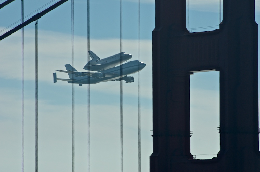 Endeavour Shuttle Over Golden Gate Bridge | Fabio Pettinati - Sky ...